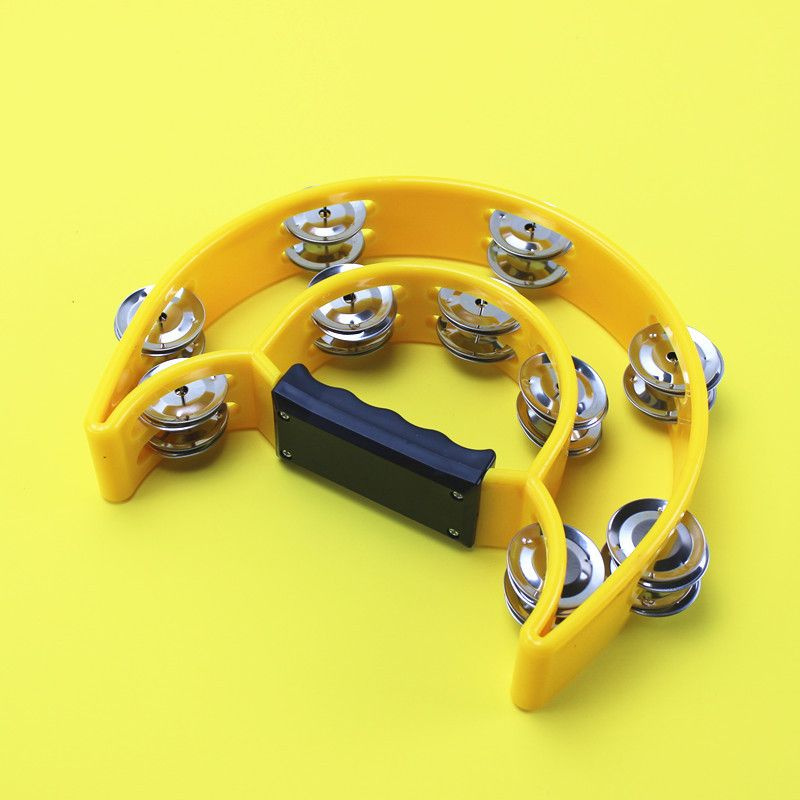 FLIGHT FTHP-20 Пластиковый тамбурин 'Двойной полумесяц' с 20 джинглами ...