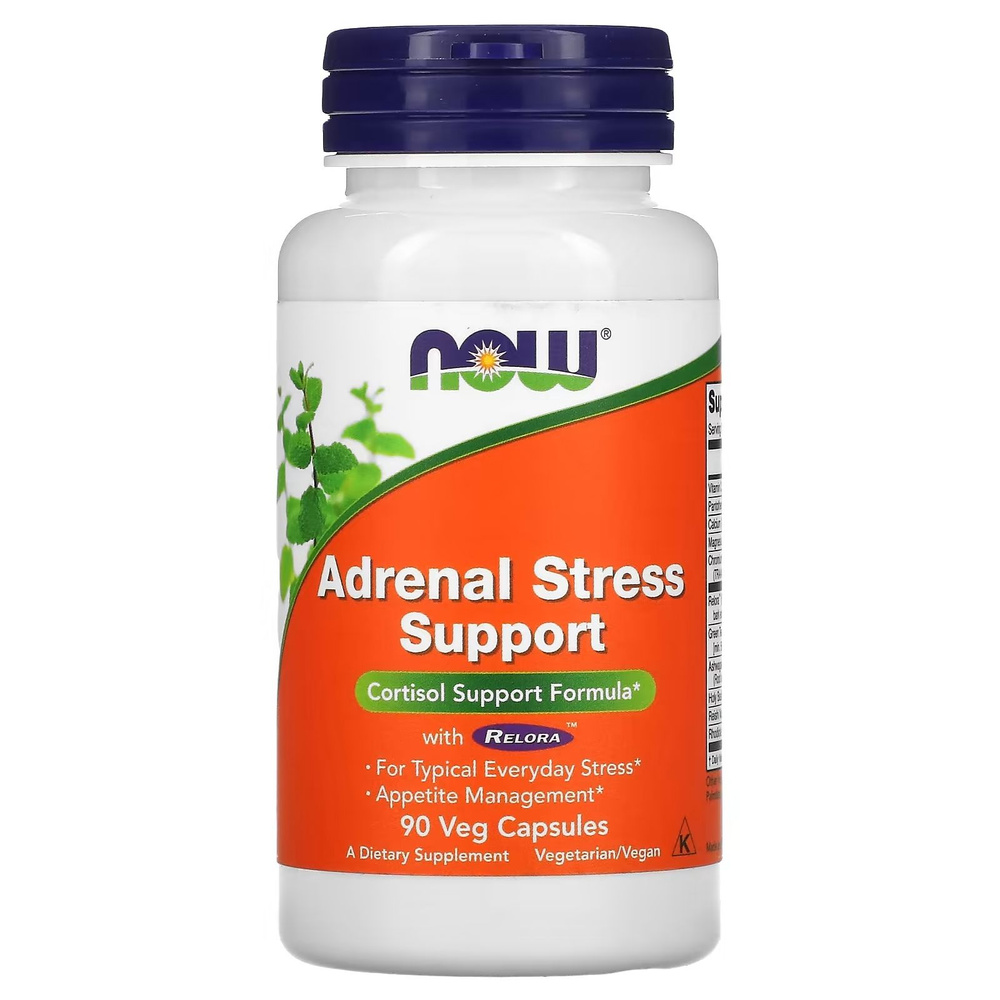 NOW Foods, Adrenal Stress Support (бывш. Super Cortisol Support ...