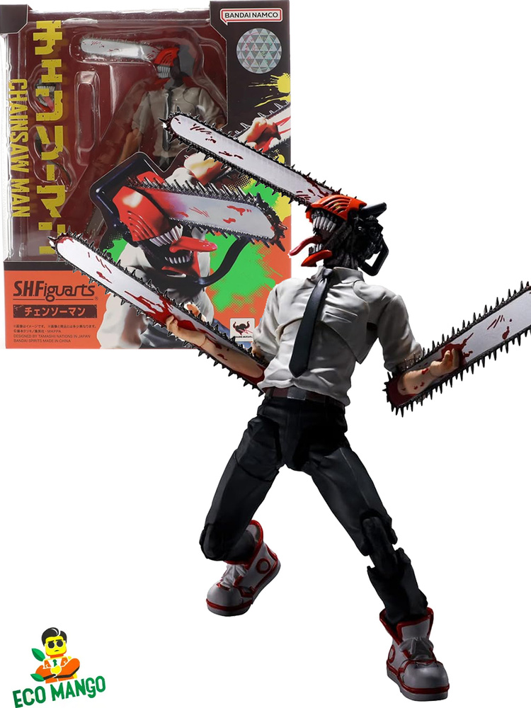 Экшн фигурка Bandai S.H.FIGUARTS Chainsaw Man, SHF Человек с бензопилой ...