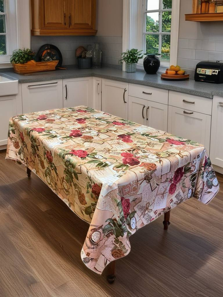 Клеенка на стол на кухню 110х140, на нетканной основе ПВХ, DEKORAMA купить на OZON по низкой ...