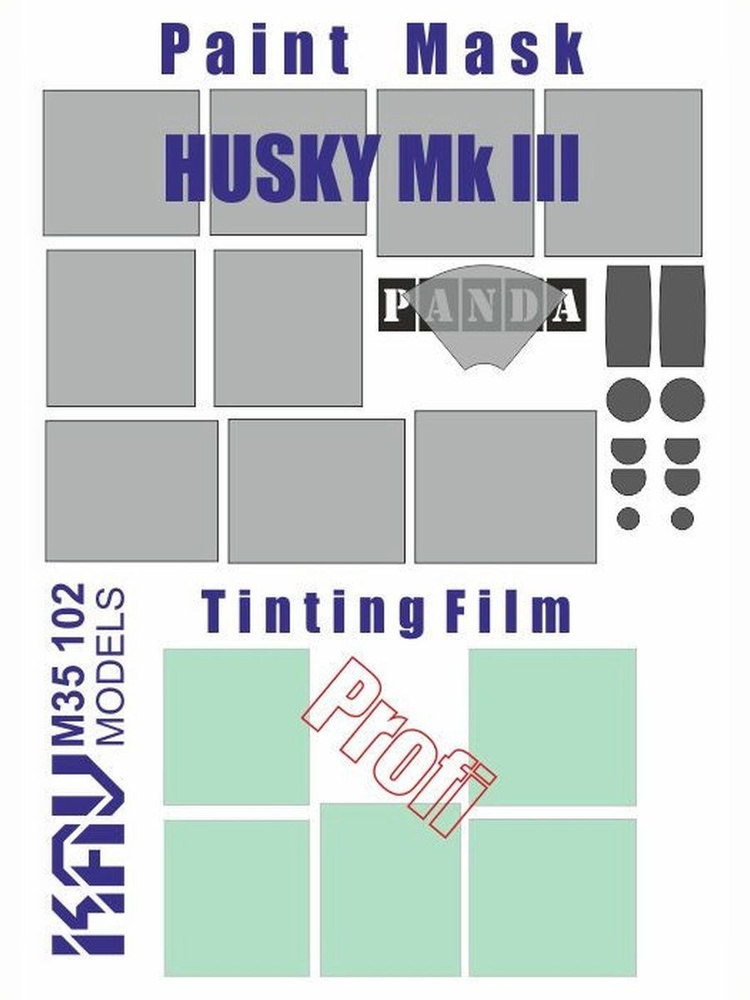 M35102 Окрасочная маска на Husky Mk III VMMD (Panda) ПРОФИ купить на ...