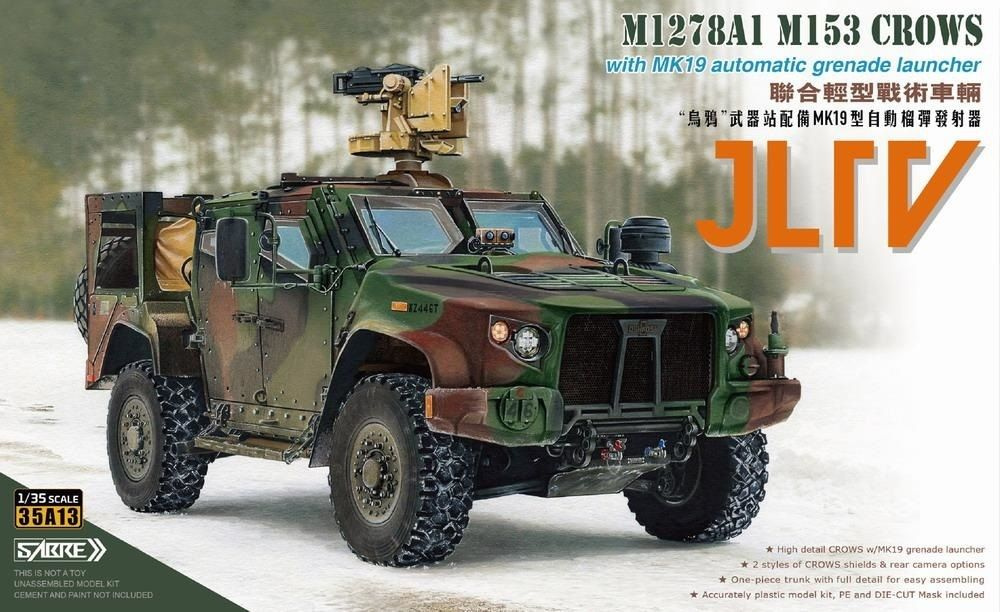 Сборная модель военной техники Sabre Model JLTV M1278A1 M153 CROWS with ...