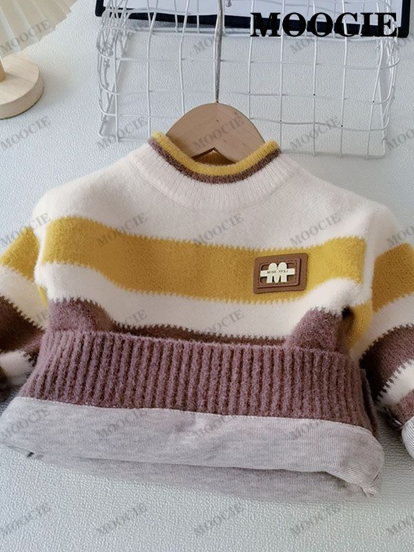 Свитер Девочки, Мальчики MOOCIE желтый, размер 130 Длинный Китай купить c доставкой на OZON по ...