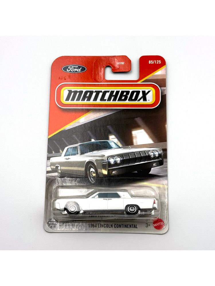 Машинка Matchbox Toys 1:64 Scale Die-Cast Basic Car 30782 1964 Lincoln ...