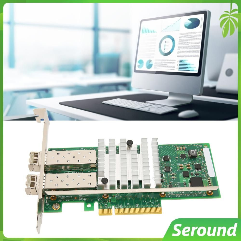 10 Гбит/с Dual Port SFP PCIe Сетевая Карта, Многофункциональная, Для ...
