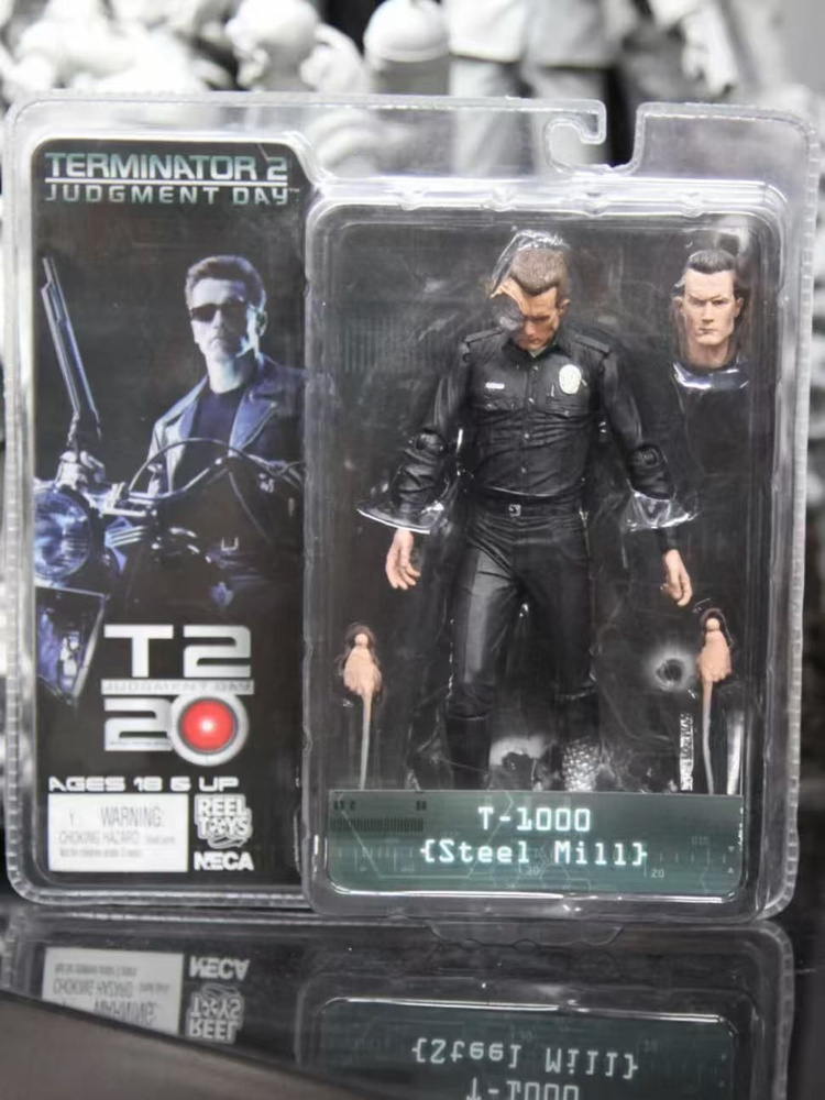 Фигурка NECA Toys Подвижная кукла Terminator 20th Anniversary T1000 из ...