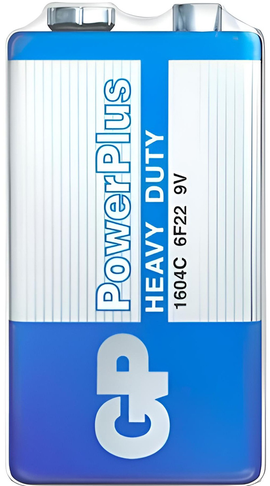 Батарейка GP 6F22 крона Power Plus - 1 шт. купить на OZON по низкой ...