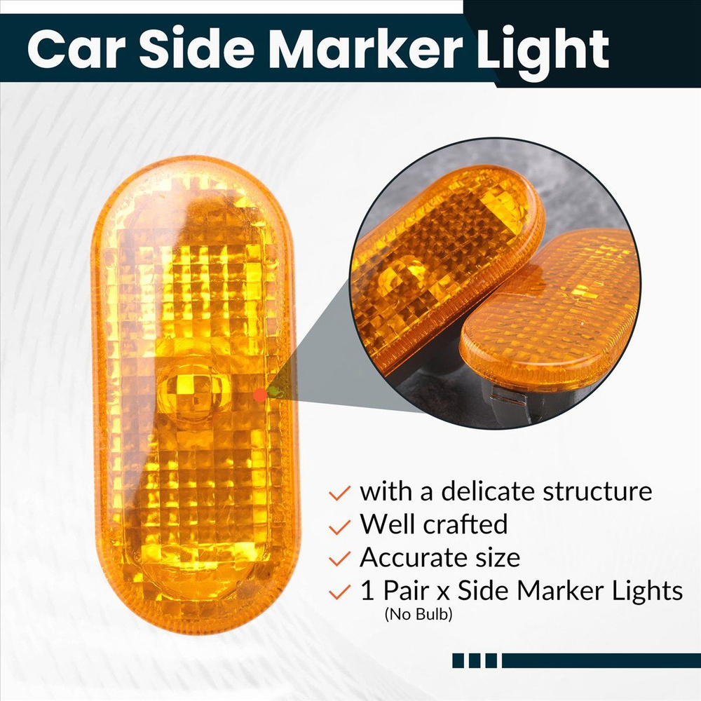 Автомобильный боковой габаритный световой сигнал совместим с Golf MK4 ...
