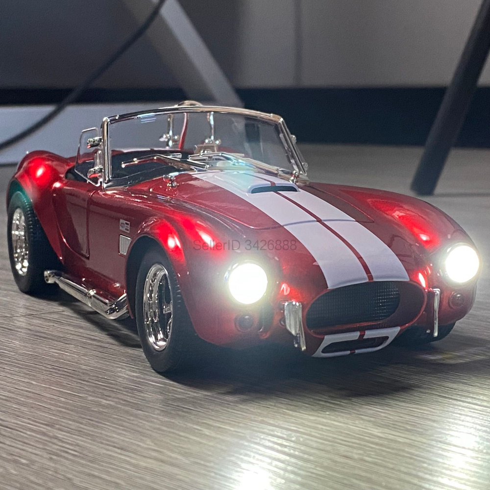 1:24 Ford Shelby Cobra 427 Roadster 1965 S/C Классический винтажный автомобиль,Металлическая ...