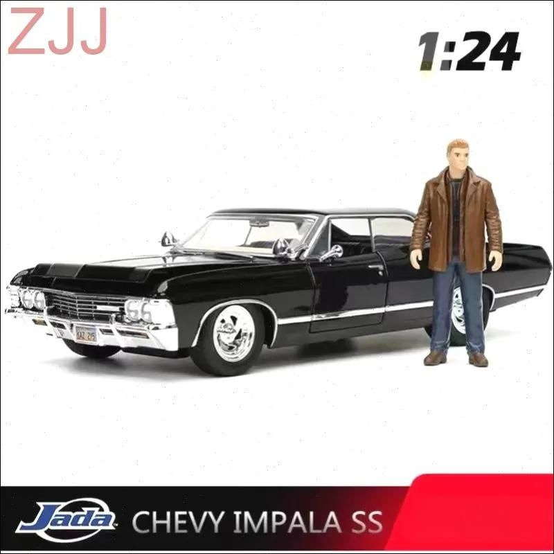 Jada Toys 1:24 Модель автомобиля,Сила зла Импала,Dean Winchester & 1967 Chevrolet Impala SS ...