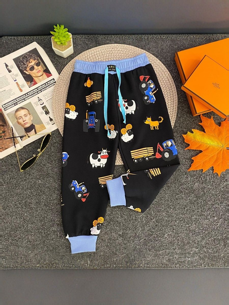 Брюки для малышей Мальчики черный, размер 4 купить c доставкой на OZON ...