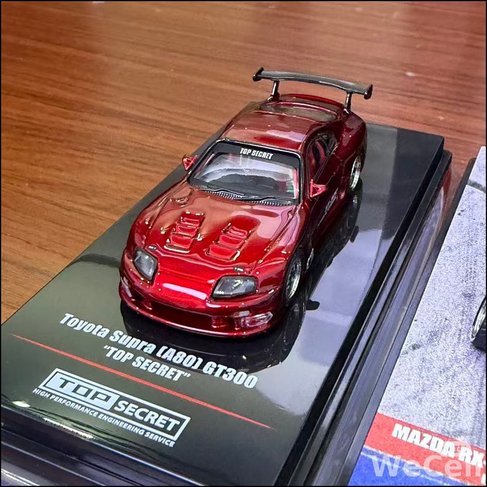 Эксклюзивная модель INNO 1:64 TOYOTA SUPRA A80 TOP SECRET в красном ...