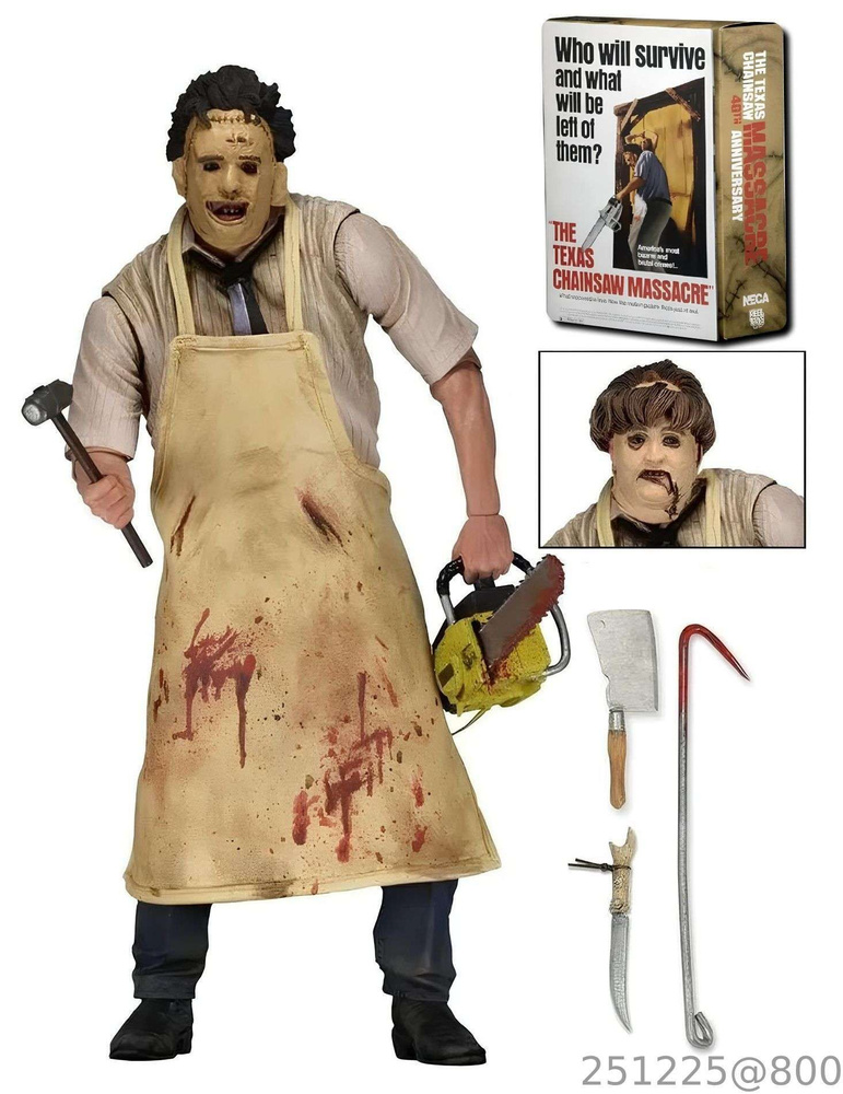 Фигурка Техасская резня бензопилой, Кожаное лицо / Texas Chainsaw Man ...