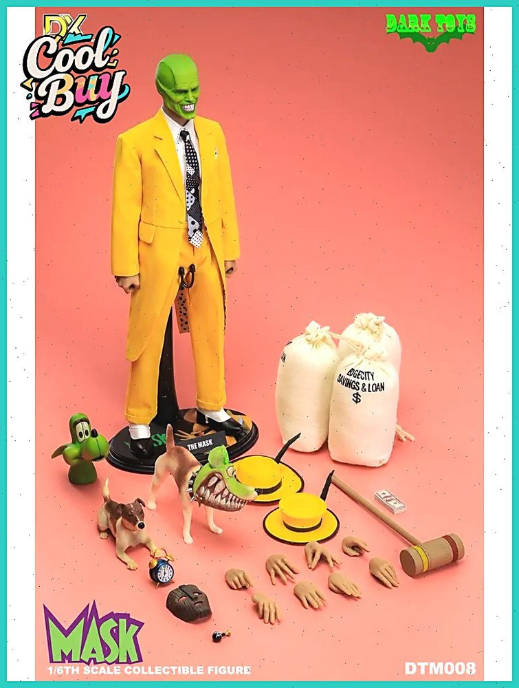 DARK TOYS DTM008 1/6 The Man Mask Jim Carrey Deluxe Version 2.0 ...