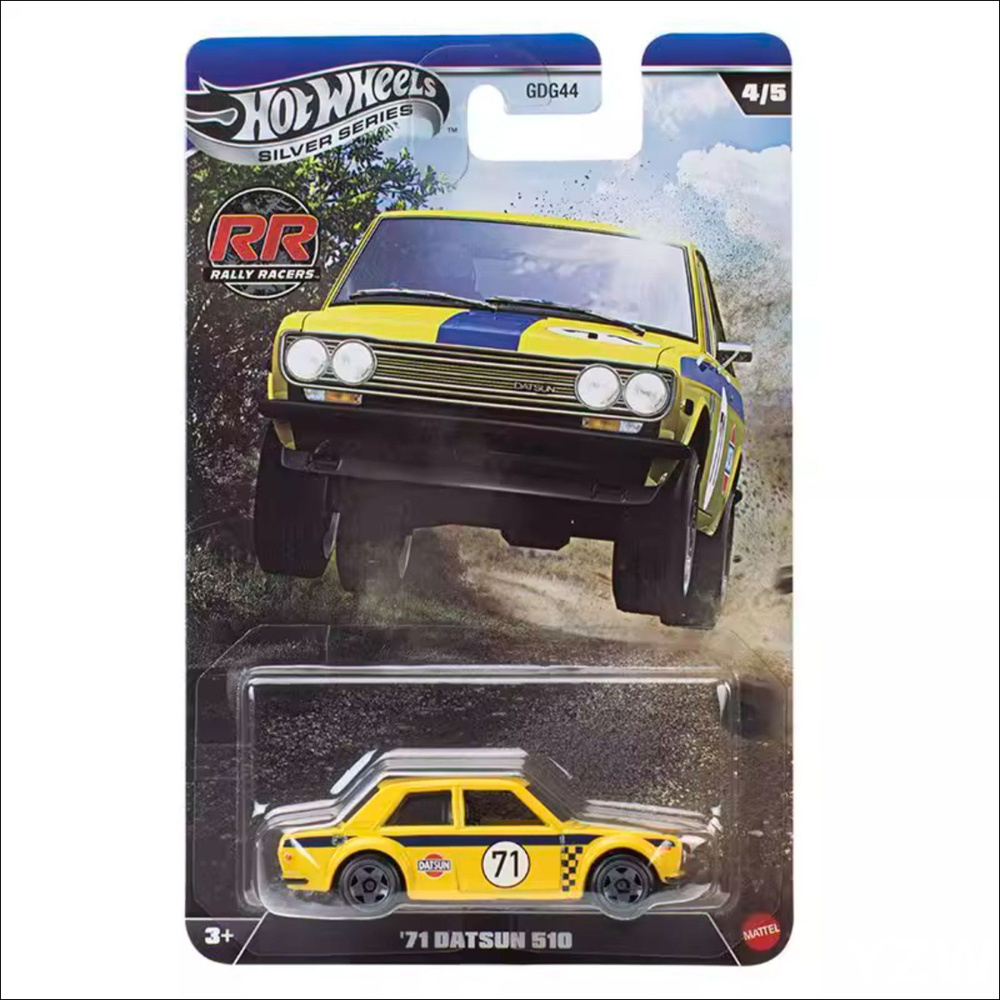 Машинка Mattel HOT WHEELS SILVER SERIES RALLY RACERS 71 Datsun 510 1/64 ...