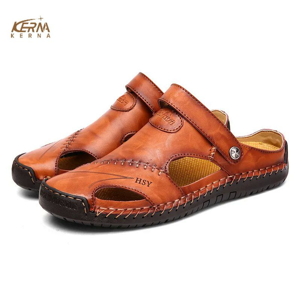 Шлепанцы Мужской KERNA, размер 46 Breathable, Резина Ремешок вокруг щиколотки, Водоотталкивающая ...