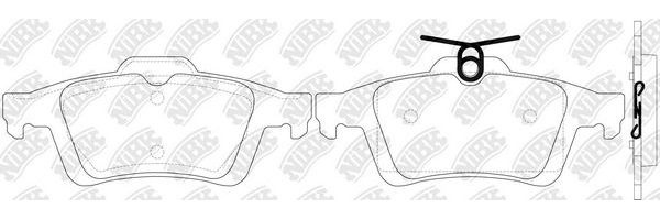 Колодки тормозные дисковые задние для Ford Kuga 2 рестайлинг 2016-2020 ...