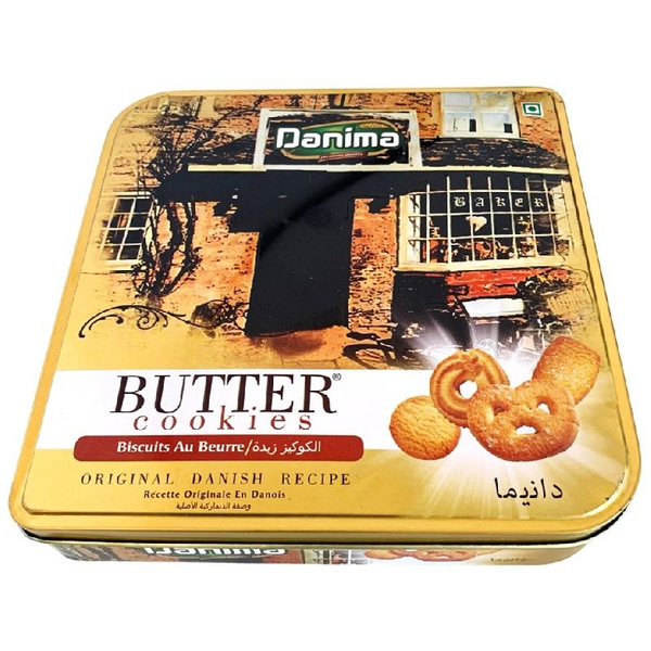 Печенье DANIMA Butter Cookies сливочное (квадратная банка) 500г купить ...