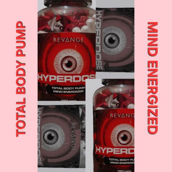 Revange Nutrition; Hyperdose; 180 caps/30 serv, Предтрен-пампилка, Предтренировочный комплекс ...