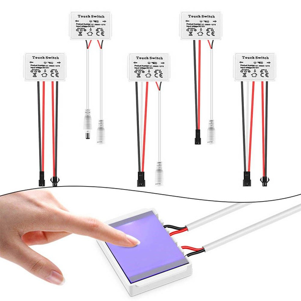 Сенсорный переключатель DC 12V 5A 60W LED smart single button mirror ...