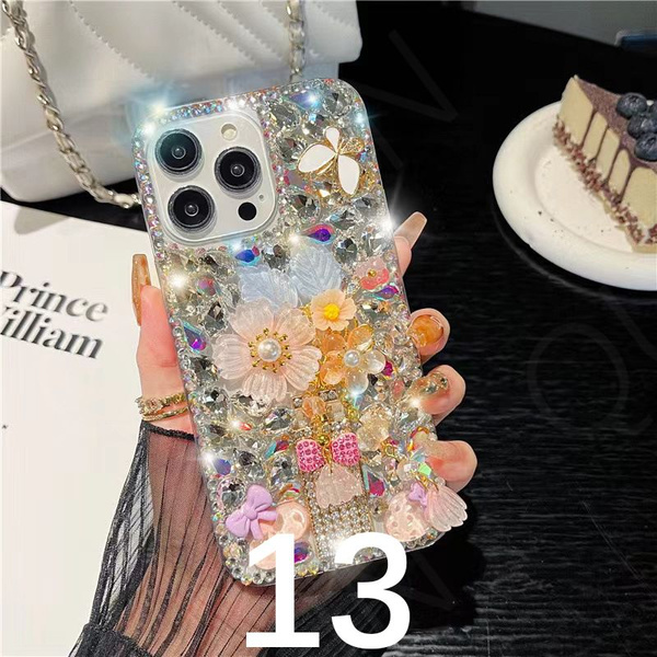 Чехол для iPhone 13 Bling Glitter, роскошный, милый, со стразами и ...