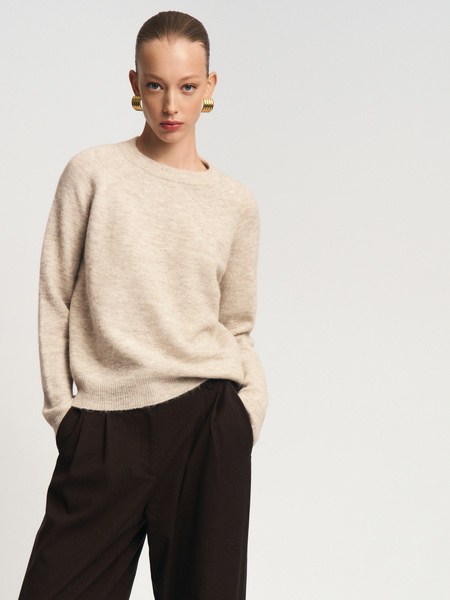 Свитер Женский Zolla слоновая кость Нейлон, Шерсть, размер 50 Длинный Китай купить c доставкой ...