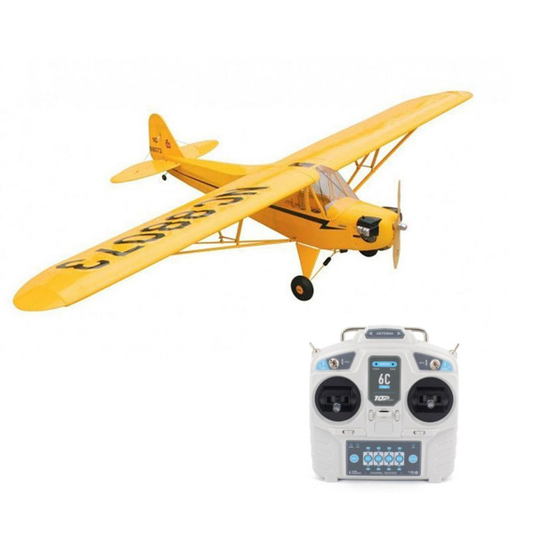 Радиоуправляемый самолет Top RC J3 1400mm Yellow RTF - TOP067C купить на OZON по низкой цене ...