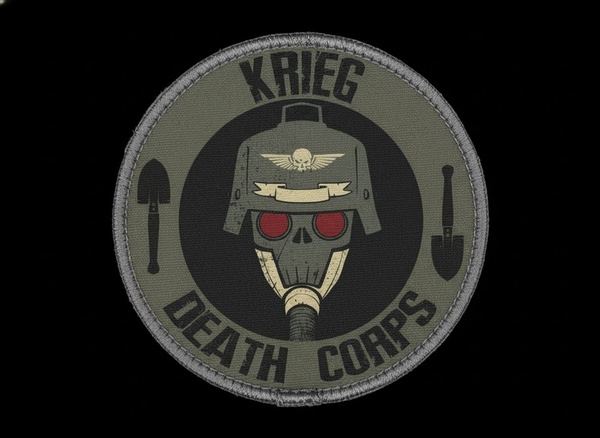 Нашивка, патч "Корпус Крига, Krieg Death Corps" тактическая с липучкой ...