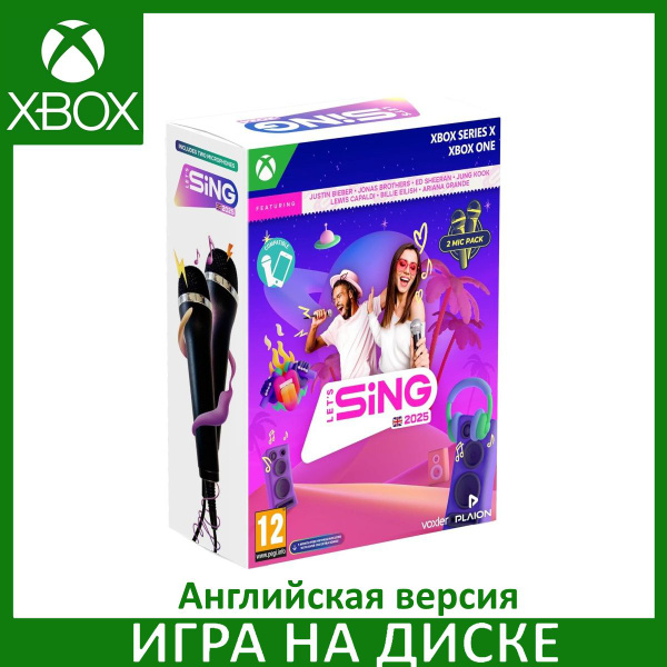 Игра Lets Sing 2025 Double Mic Bundle Xbox One, Series X Диск на Xbox ...