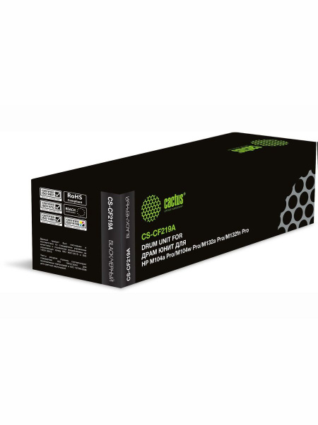 Фотобарабан Cactus CS-CF219A, Черный (black), для лазерного принтера ...