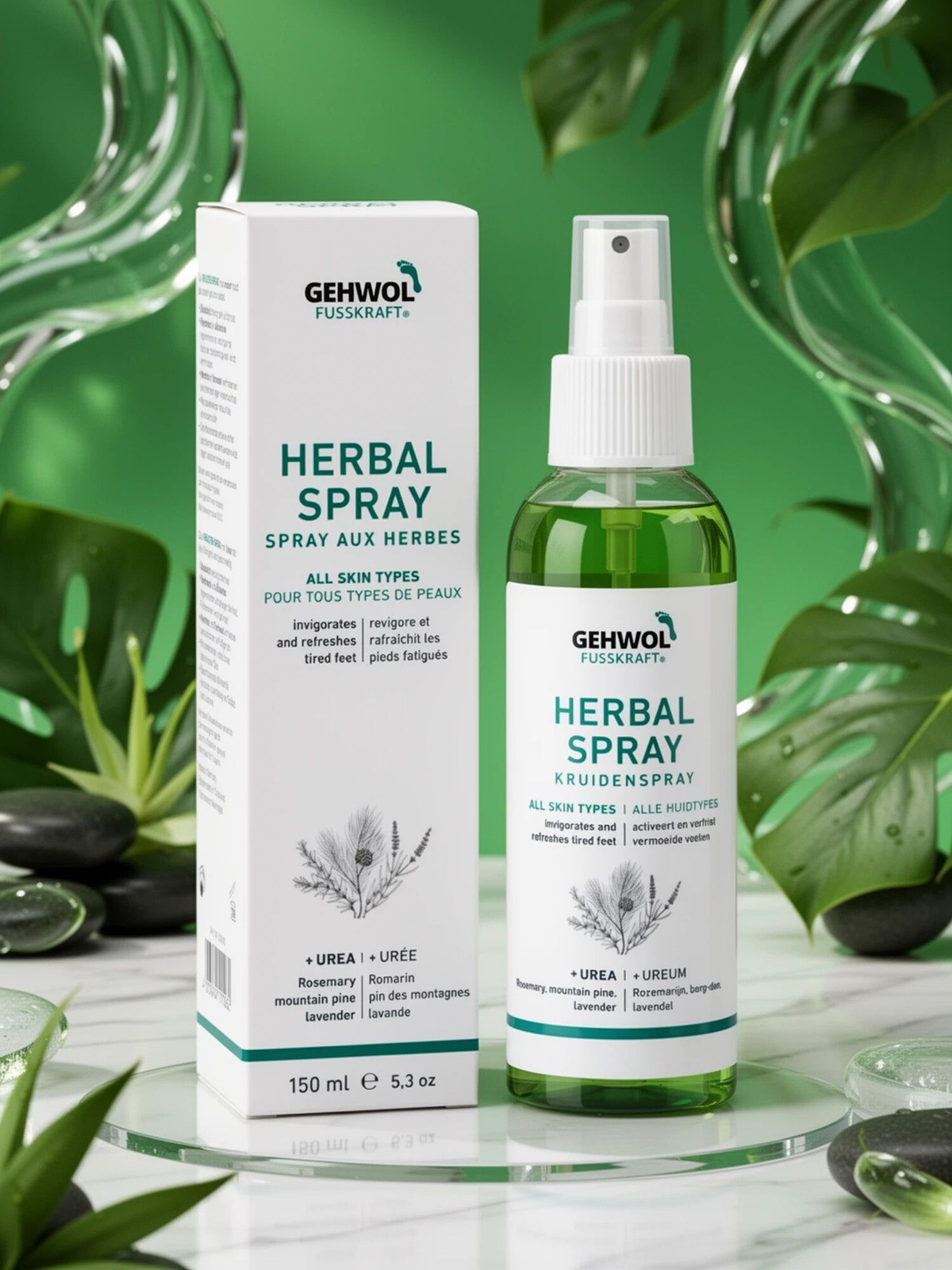 Gehwol Fusskraft Herbal Spray 150 мл Геволь Спрей травяной для стоп для ...