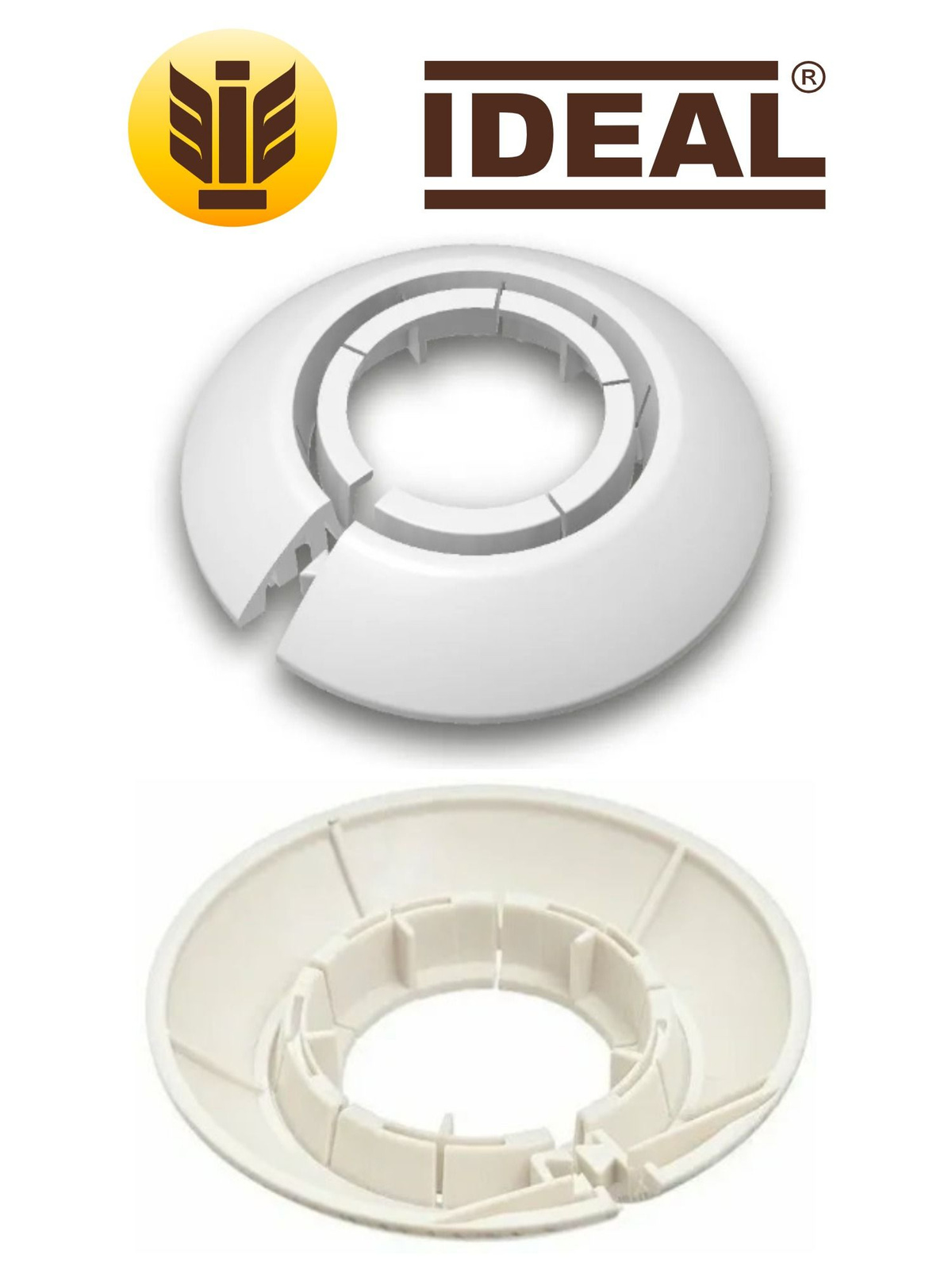 2 ШТ. Обвод универсальный для труб - Диаметр 25-34 мм., Цвет 001 "Белый ...