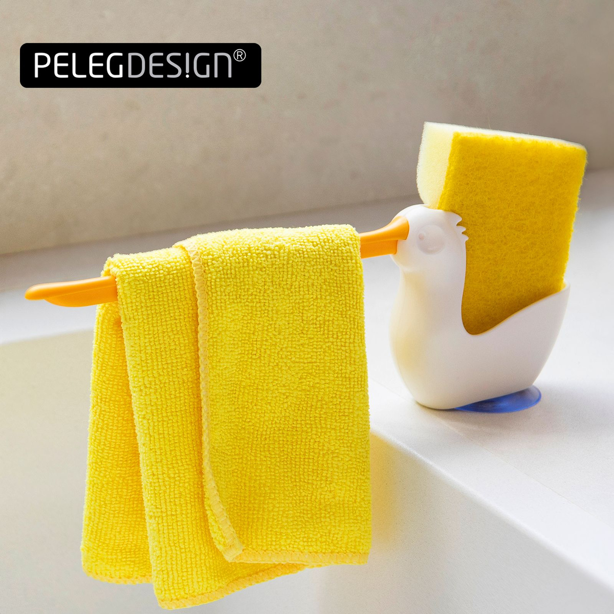 Держатель кухонный для губки, мыла Peleg Design, 25.2 см х 5 см х 9.3 ...