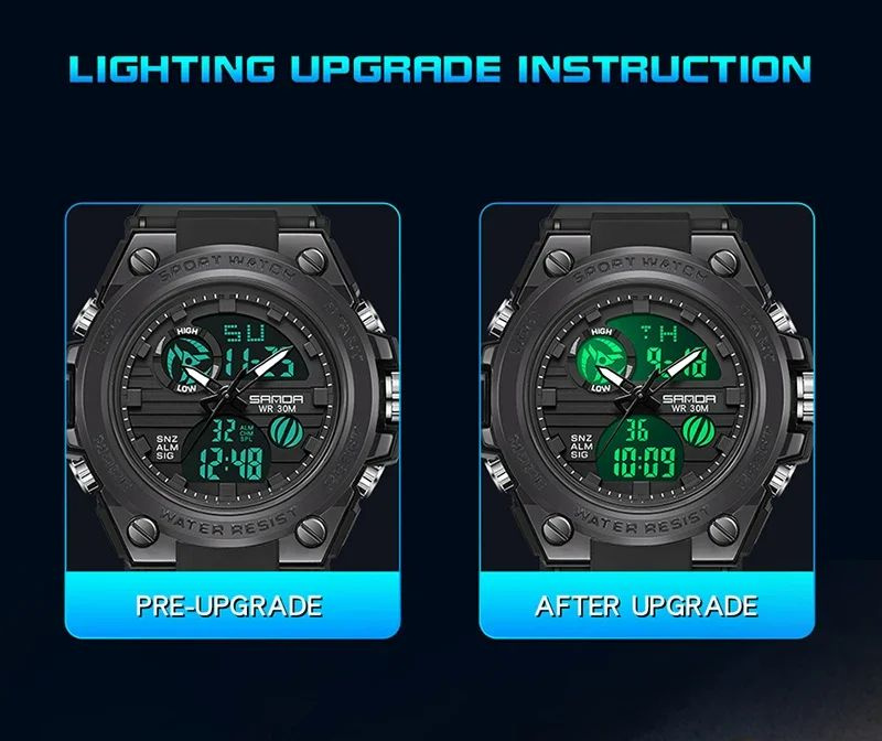 SANDA Часы наручные Кварцевые купить на OZON по низкой цене (2836387106)