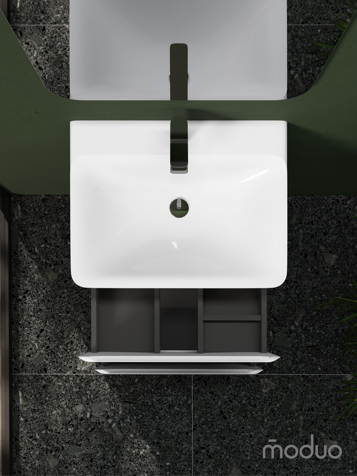 Тумба под раковину в ванную напольная Essety 60, 2 ящика с доводчиками ...