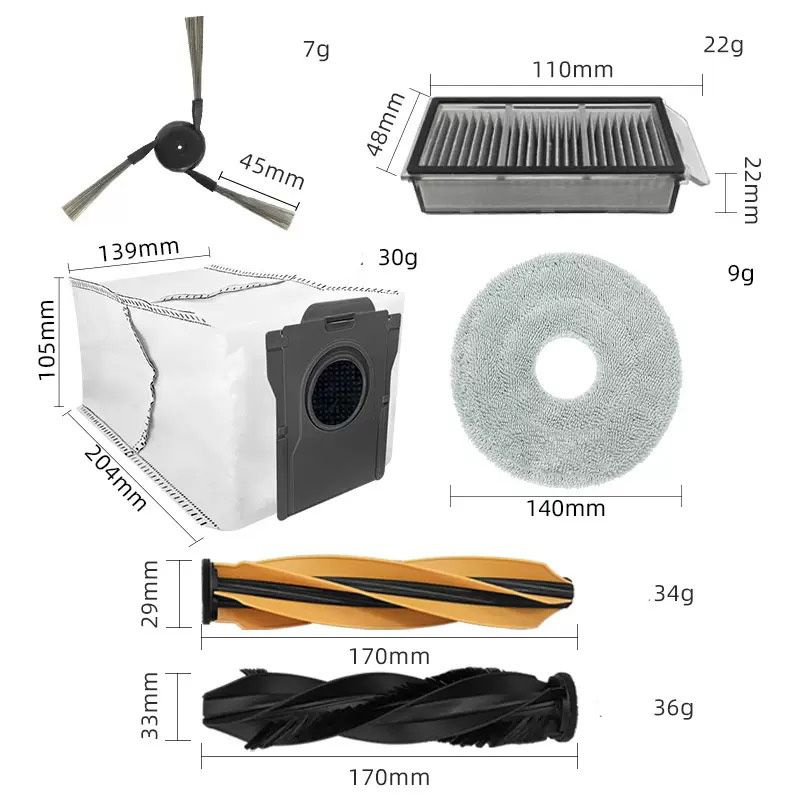 Мешков для пыли для робота-пылесоса Dreame X50 Ultra/ X50 Master/ L40s ...