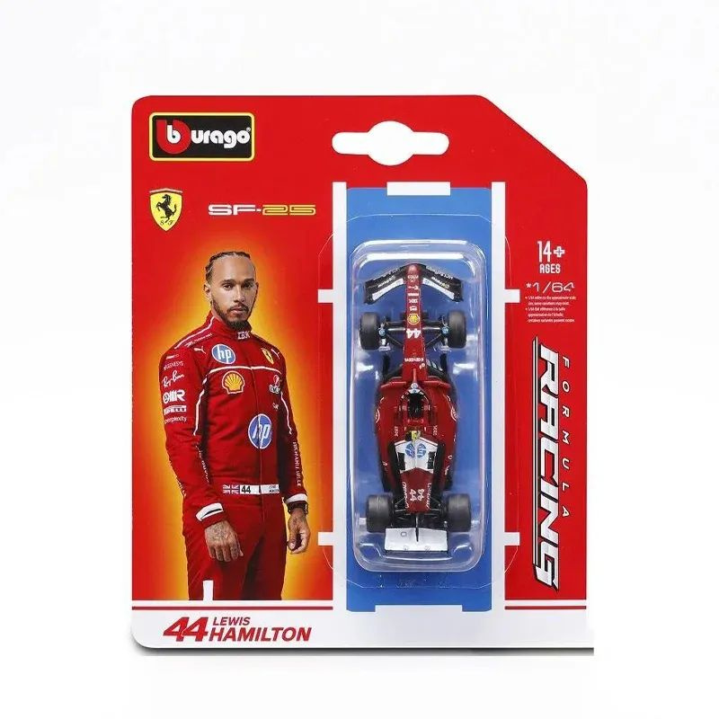 Новый на складе Bburago 1:64 2025 F1 Sf-25 Leclerc #16 Hamilton #44 Rb21 Verstappen #1 Mcl39 W16 ...