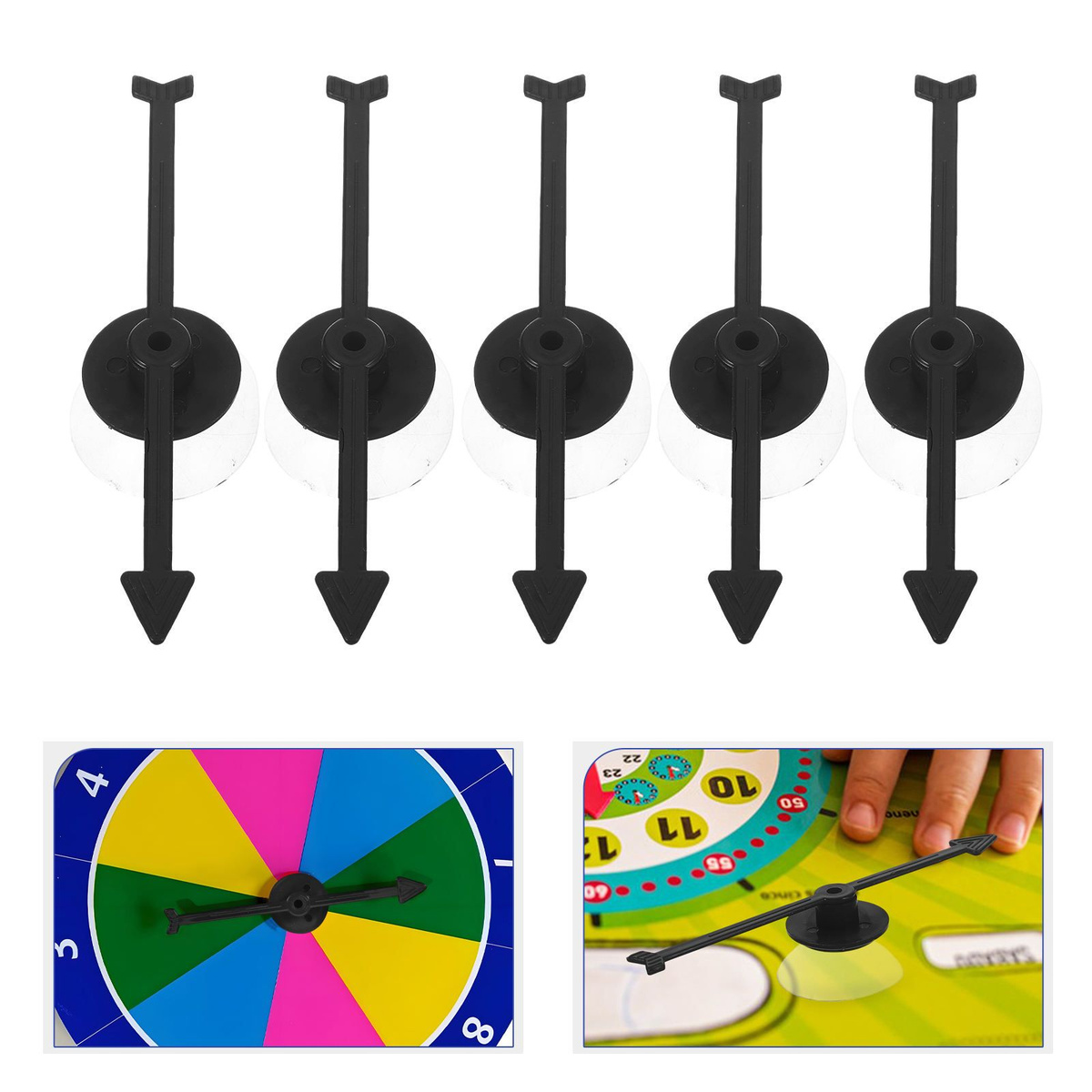 Черные пластиковые вращающиеся стрелки для настольных игр, набор из 10 ...