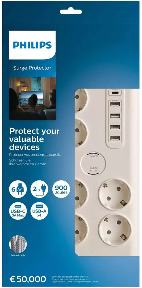 Сетевой фильтр Philips - купить по выгодной цене в интернет-магазине ...