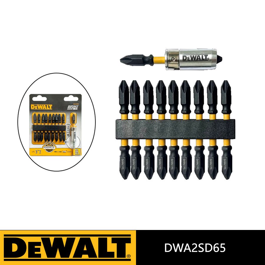 DEWALT Набор бит 10шт с кольцевой магнит DWA2SD65 купить на OZON по ...