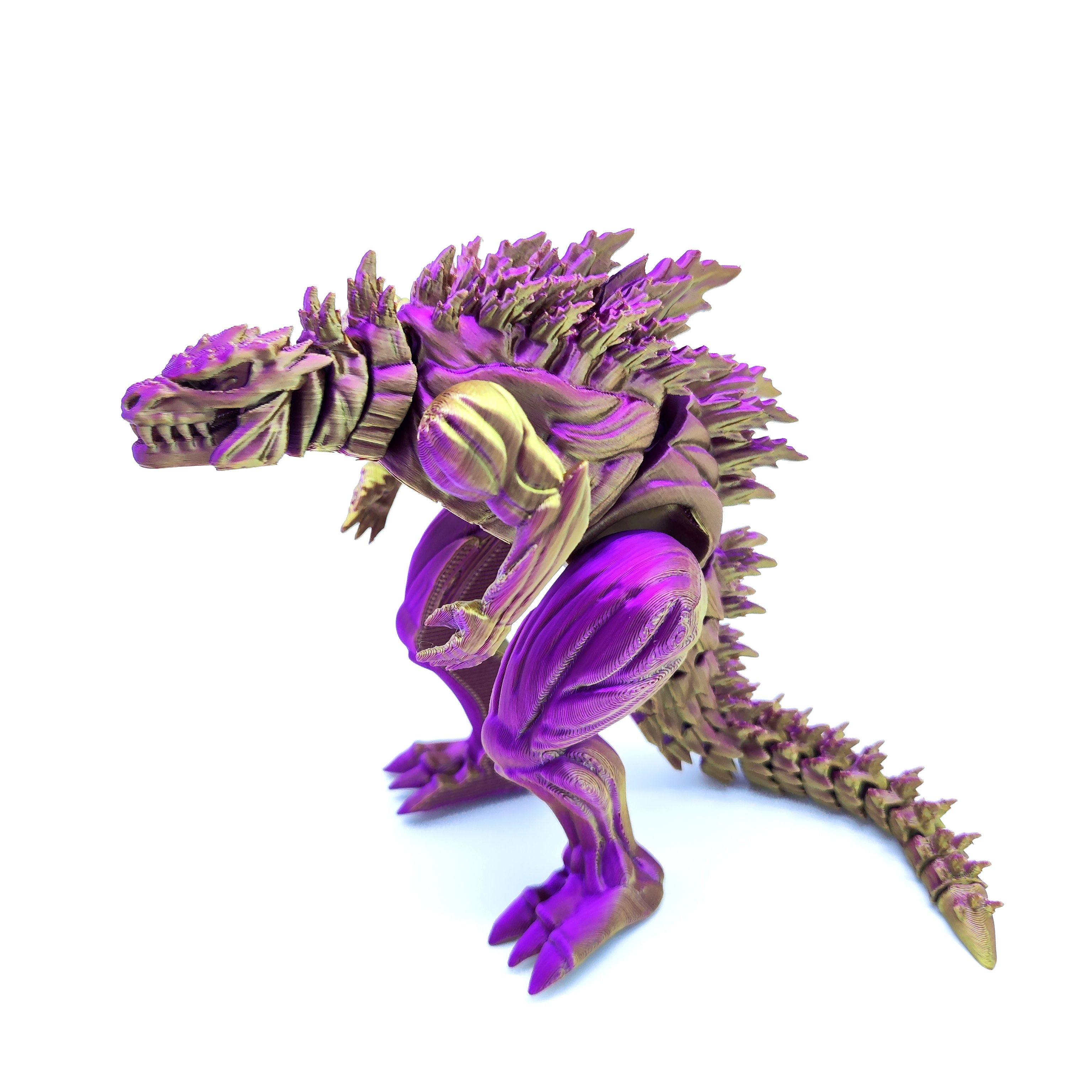 Фигурка 3D -печать Muscle Godzilla Dinosaur Toys / 3D printing Godzilla ...