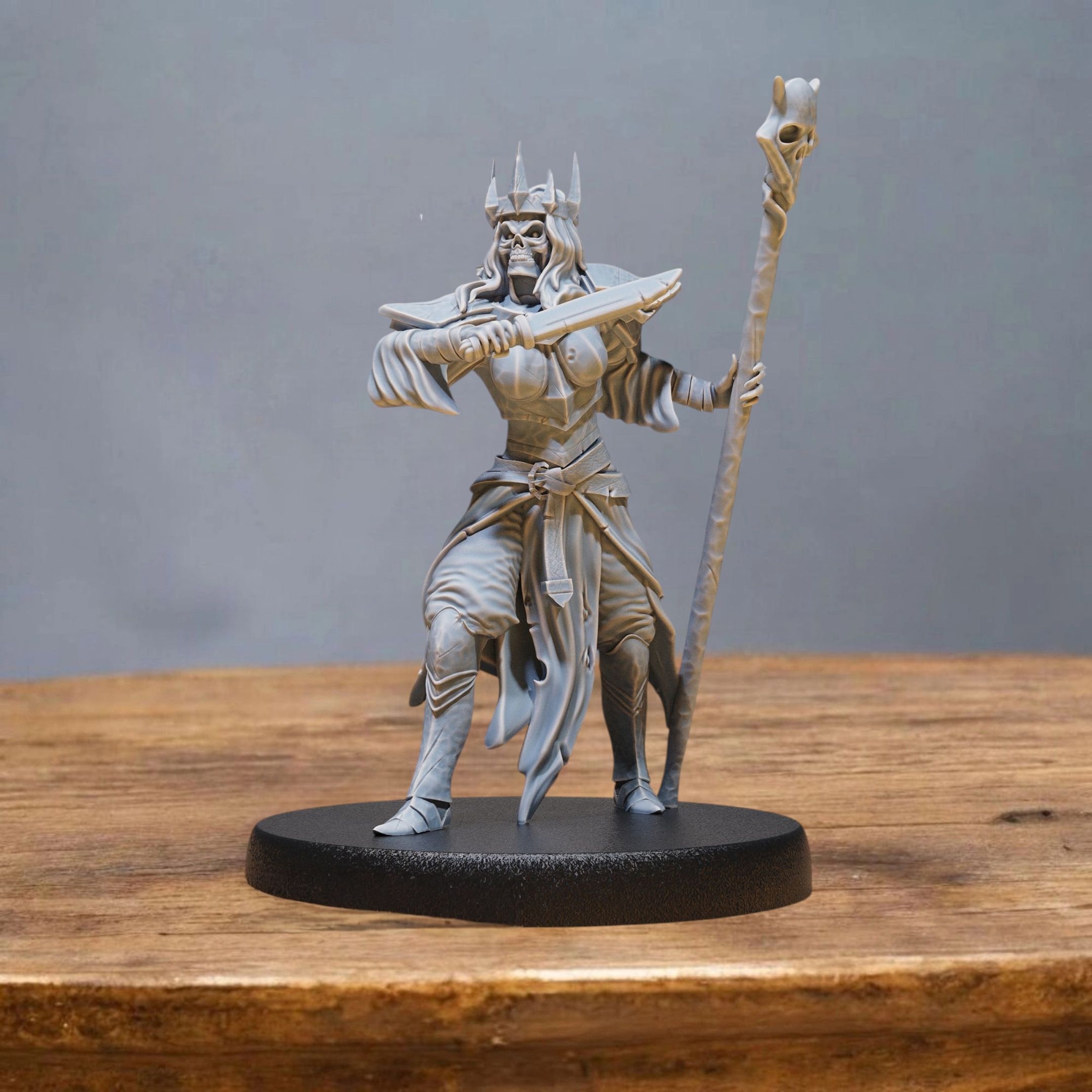Характеристики Женщина Лич ( Lich Female ) v2 миниатюра для настольных ...
