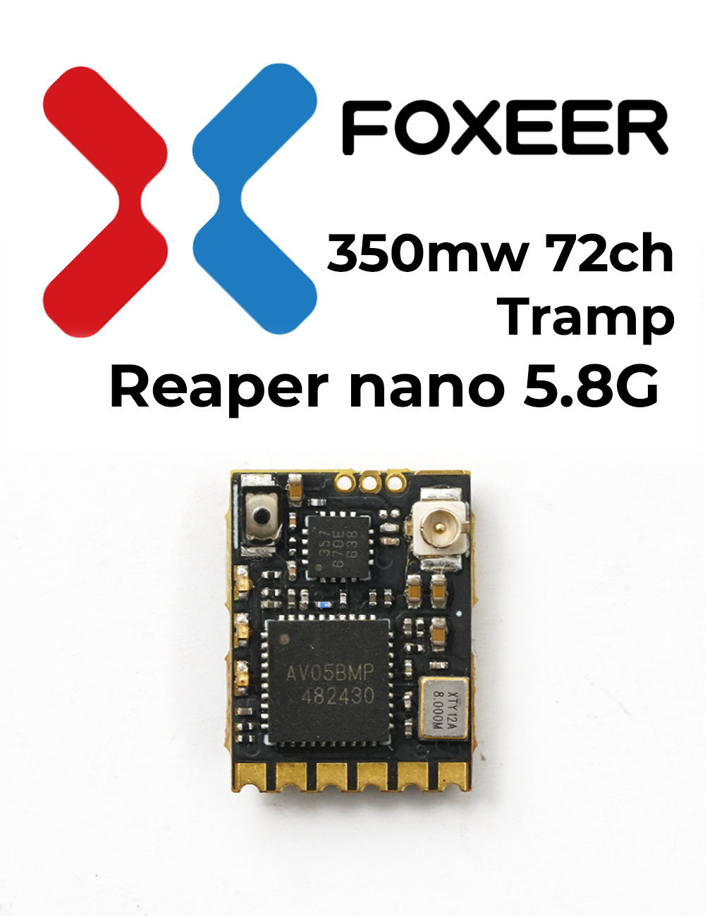 Видеопередатчик Foxeer Reaper Nano V2 VTx 5.8G 72CH 350mW Tramp купить ...