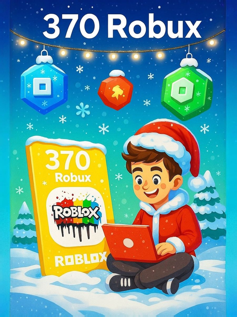 Карта пополнения баланса Roblox, 370 robux, без геймпас купить на OZON ...
