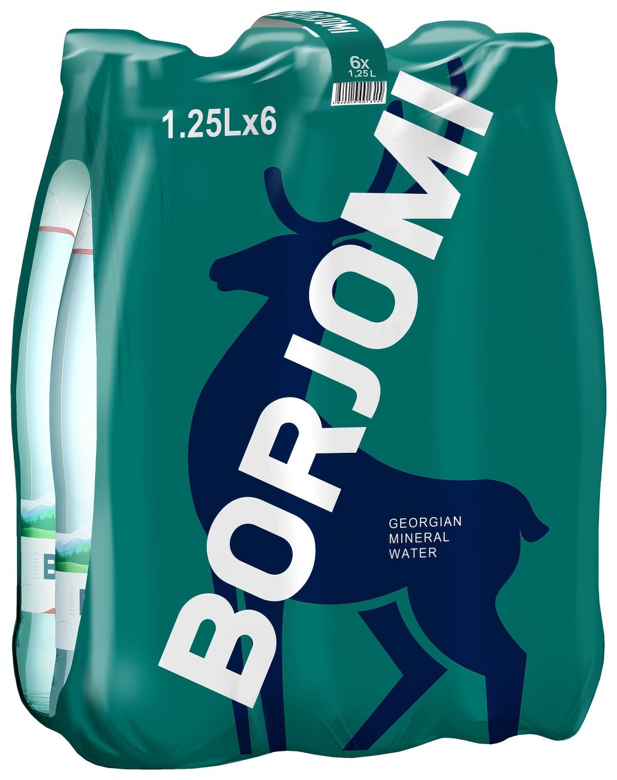 Вода Borjomi минеральная природная лечебно-столовая газированная, 1.25л ...