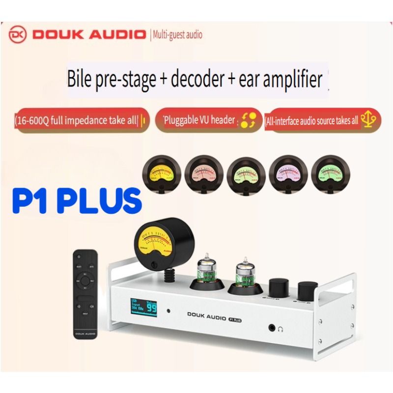 DOUK AUDIO P1 plus HiFi Bluetooth Ламповый усилитель декодирования ЦАП ...