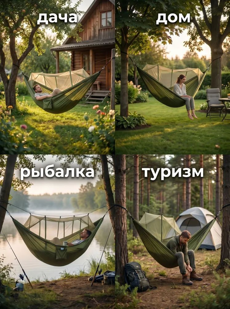 Гамак Нейлон, 140х240 см купить на OZON по низкой цене (4398315410)