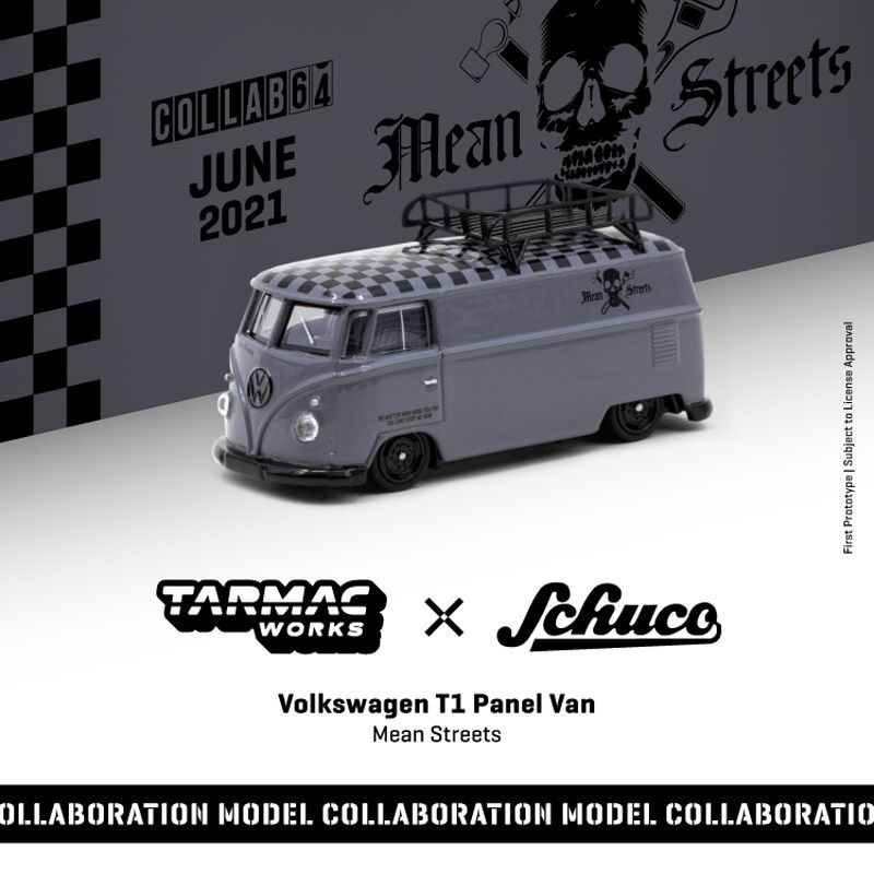 Машинка Tarmac Works TW 1/64 Volkswagen T1 panel Van Die-cast Alloy Car ...