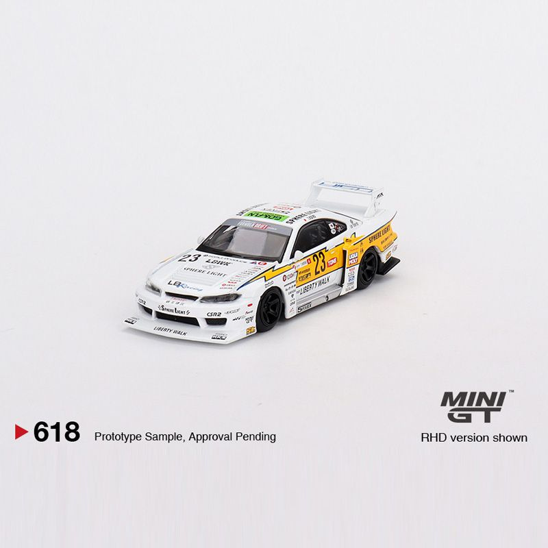 Машинка TSM Mini Gt 1/64 #618 Nissan LB-Super Silhouette S15 SILVIA #23 ...