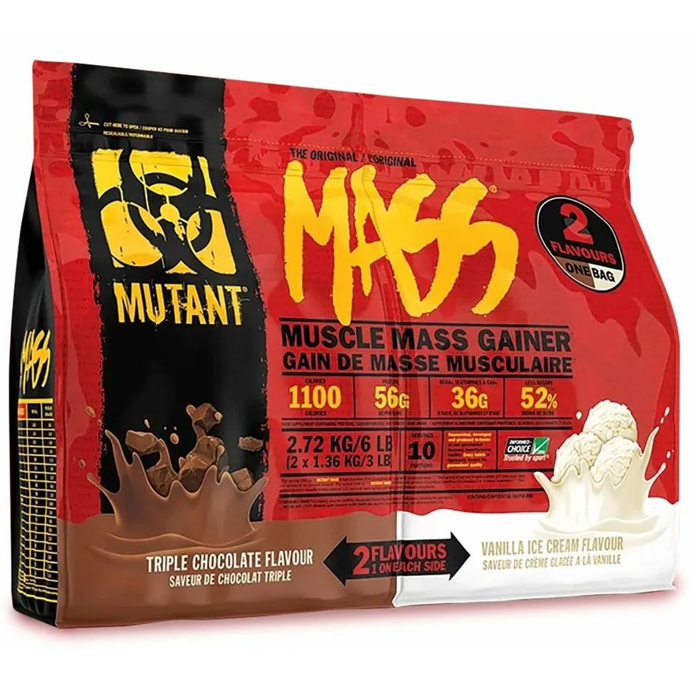 Гейнер для набора веса, массы Мутант Масс Mutant Mass, 2720 г (6lb ...